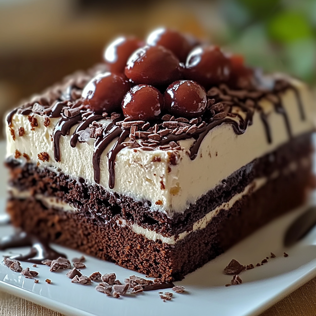 Brownie Refrigerator Cake