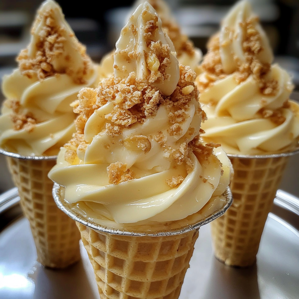 Banana Pudding Cheesecake Cones
