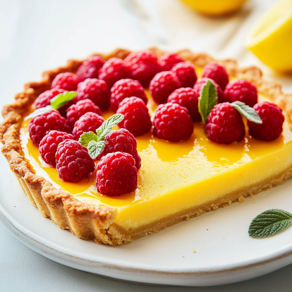 Mother's Day Raspberry Lemon Tart