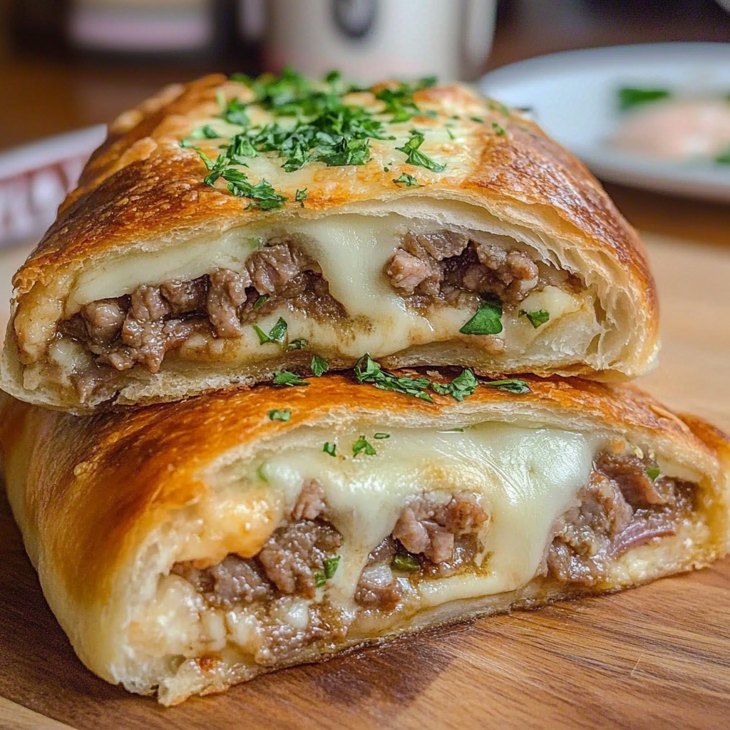 Philly Cheesesteak Stromboli