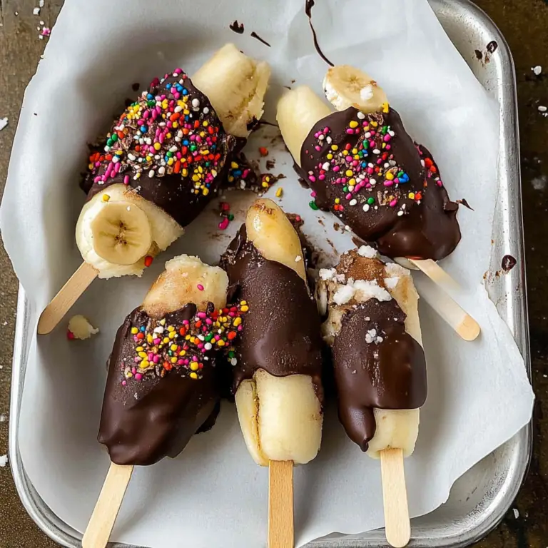 Frozen Chocolate Covered Bananas