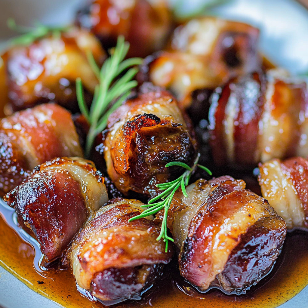 Honey Glazed Bacon Wrapped Dates