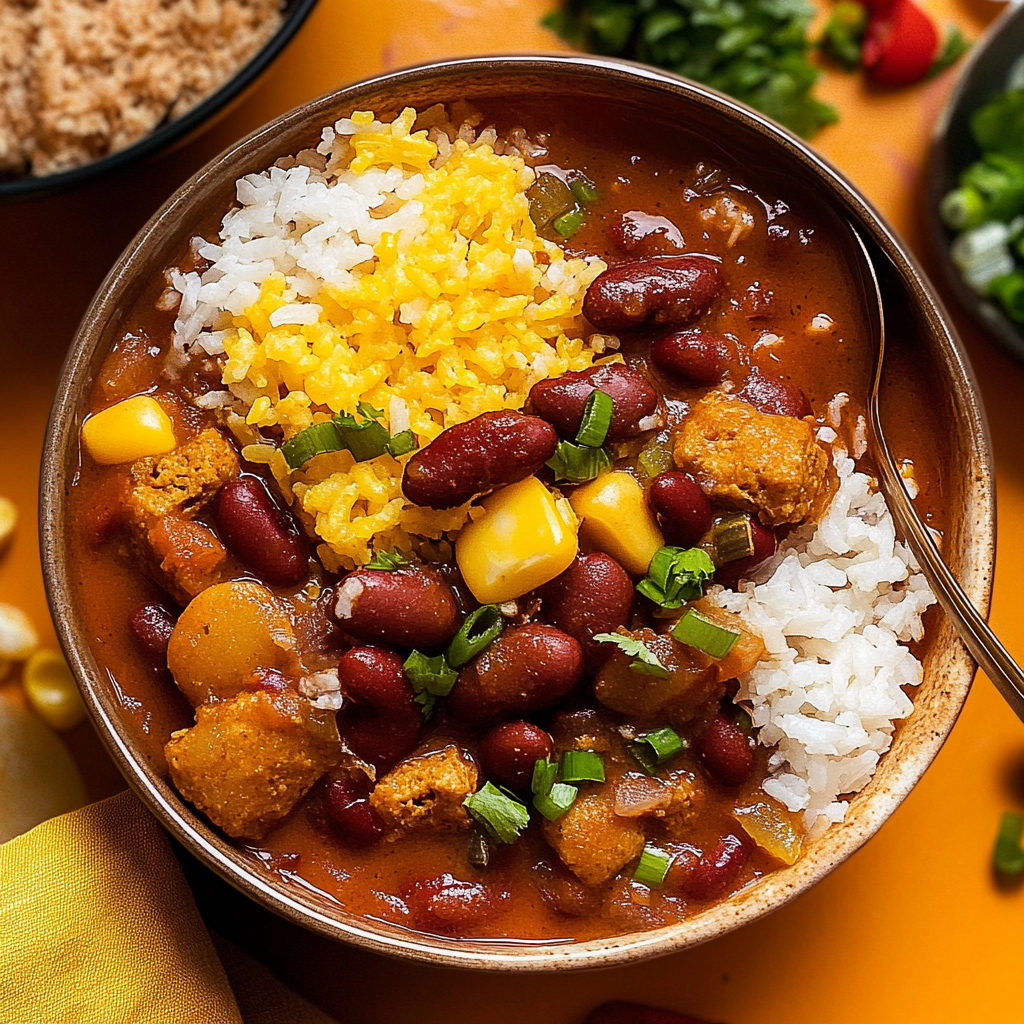 Good Ole’ Cajun Red Beans + Rice