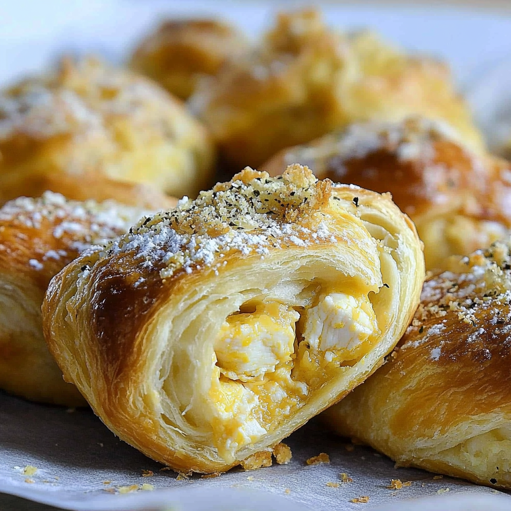 Cheesy Chicken Stuffed Crescent Rolls