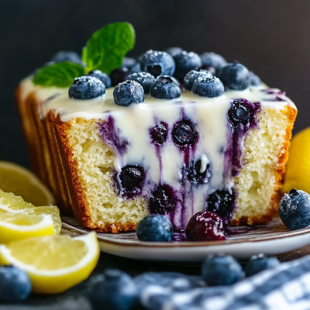 Lemon Blueberry Yogurt Cake